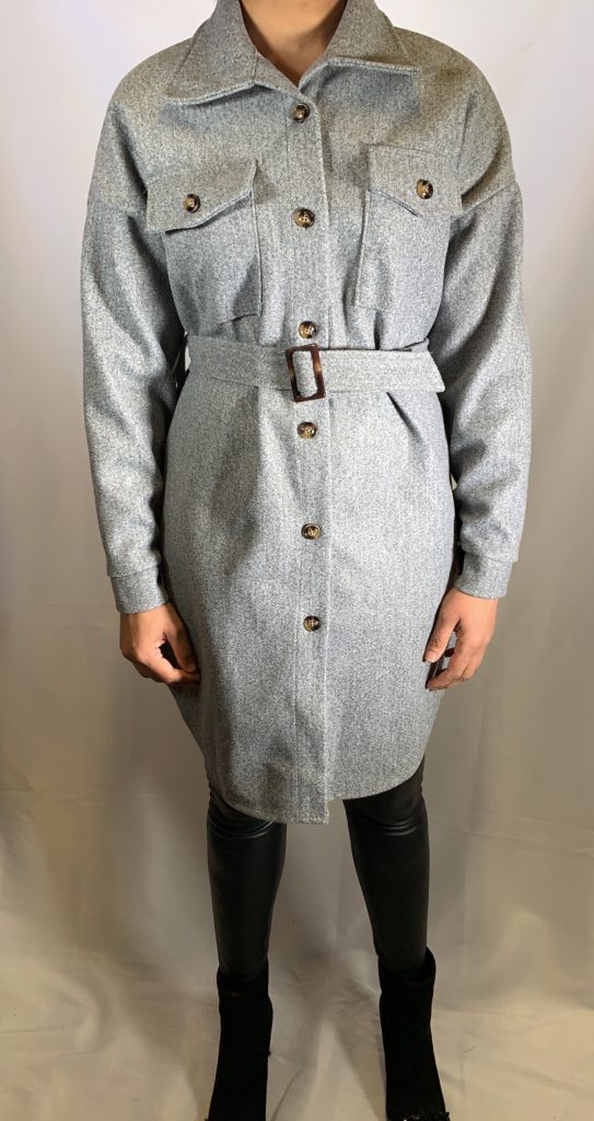 Belted Shacket - My London Collection